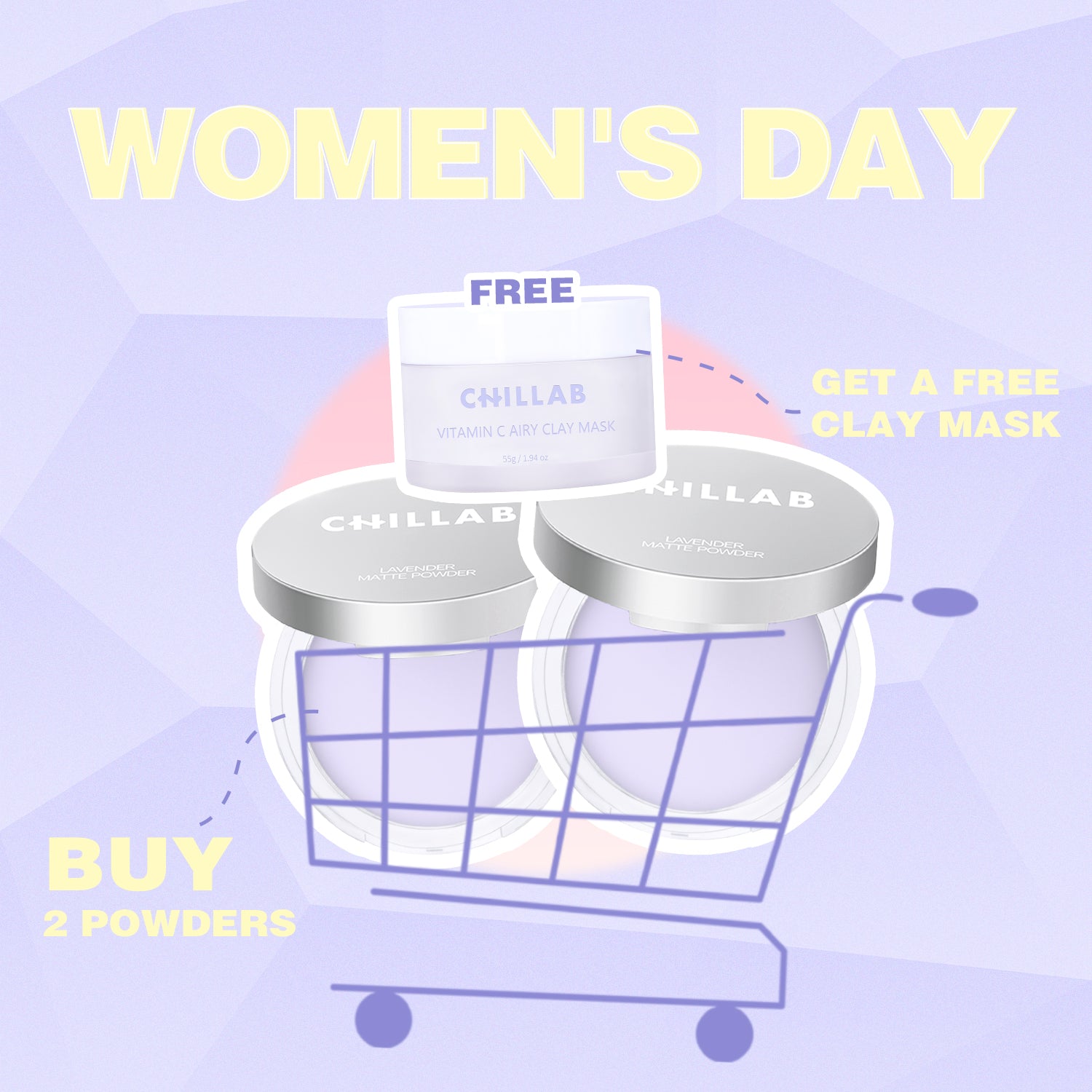 CHILLAB Lavender Matte Powder Powder-Free Innovation Ultra Oil Control